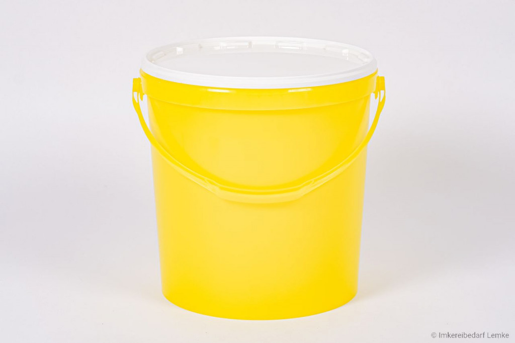Honig-Eimer 25 kg Plastik gelb - Imkereibedarf Lemke